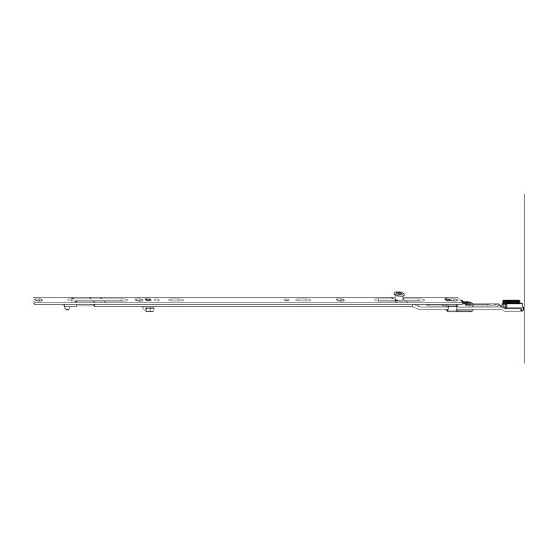 MACO Multi Matic Mittelverschluß verlängerbar 1280V MIT 1 I.S Pilzzap ...